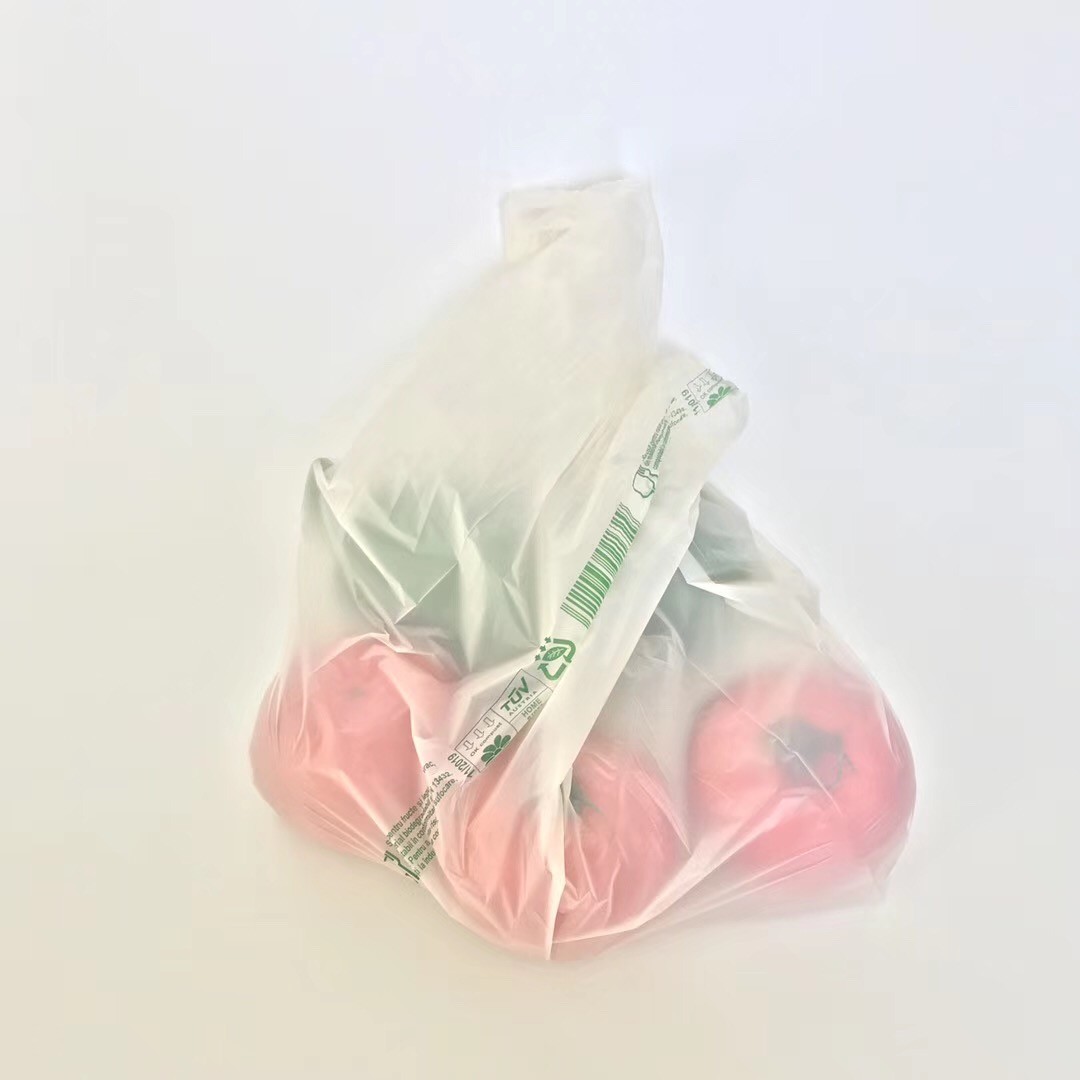 Flat 100% Biodegradable Food Packaging Bags EN13432 Semi - Transparent